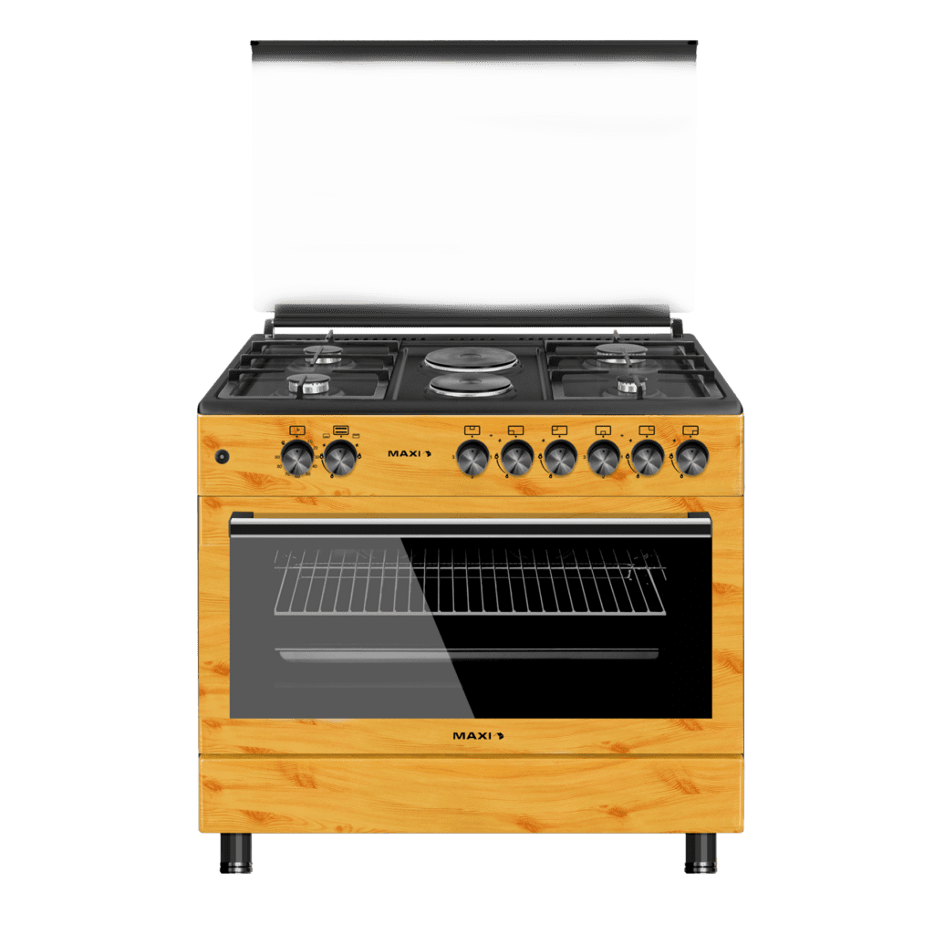 Maxi 60*90 (4+2) Burner Gas Cooker Wood TR – TD GOLD ELETRONICS
